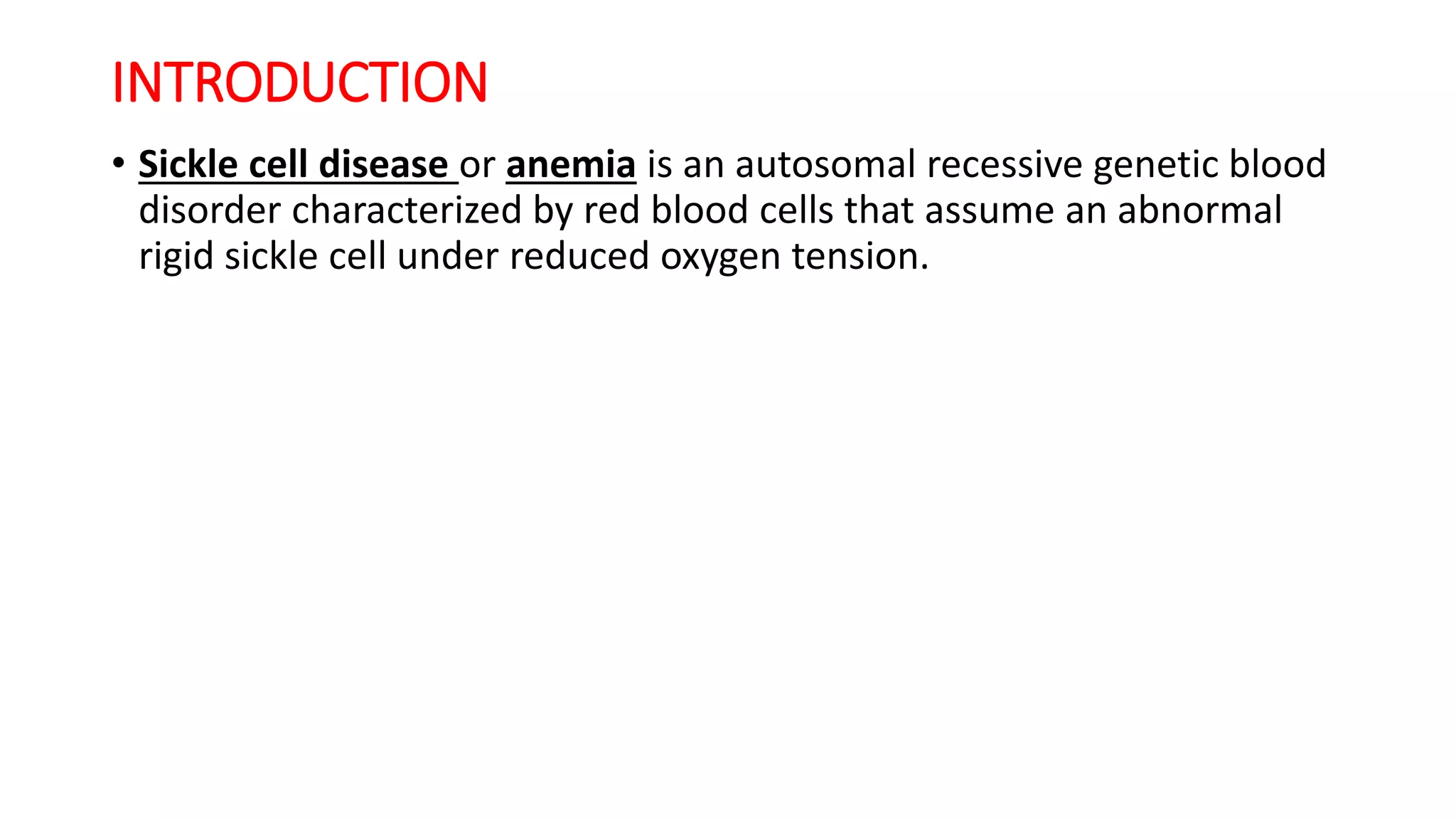 Sickle cell disease | PPTX