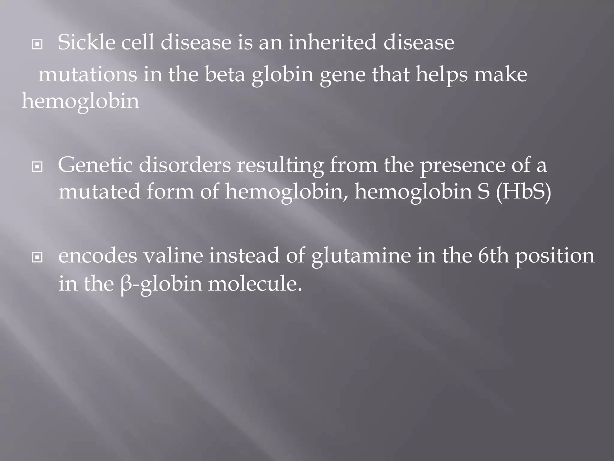 Sickle cell disease | PPTX