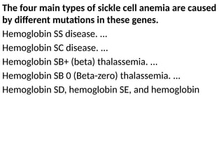Sickle Cell Disease(anemia classification).pptx