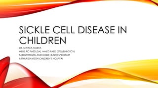 Sickle Cell Disease power point. | PPT