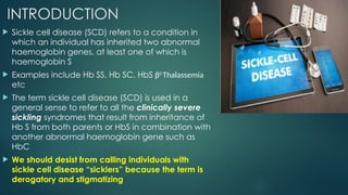 Sickle cell disease in children and management.pptx