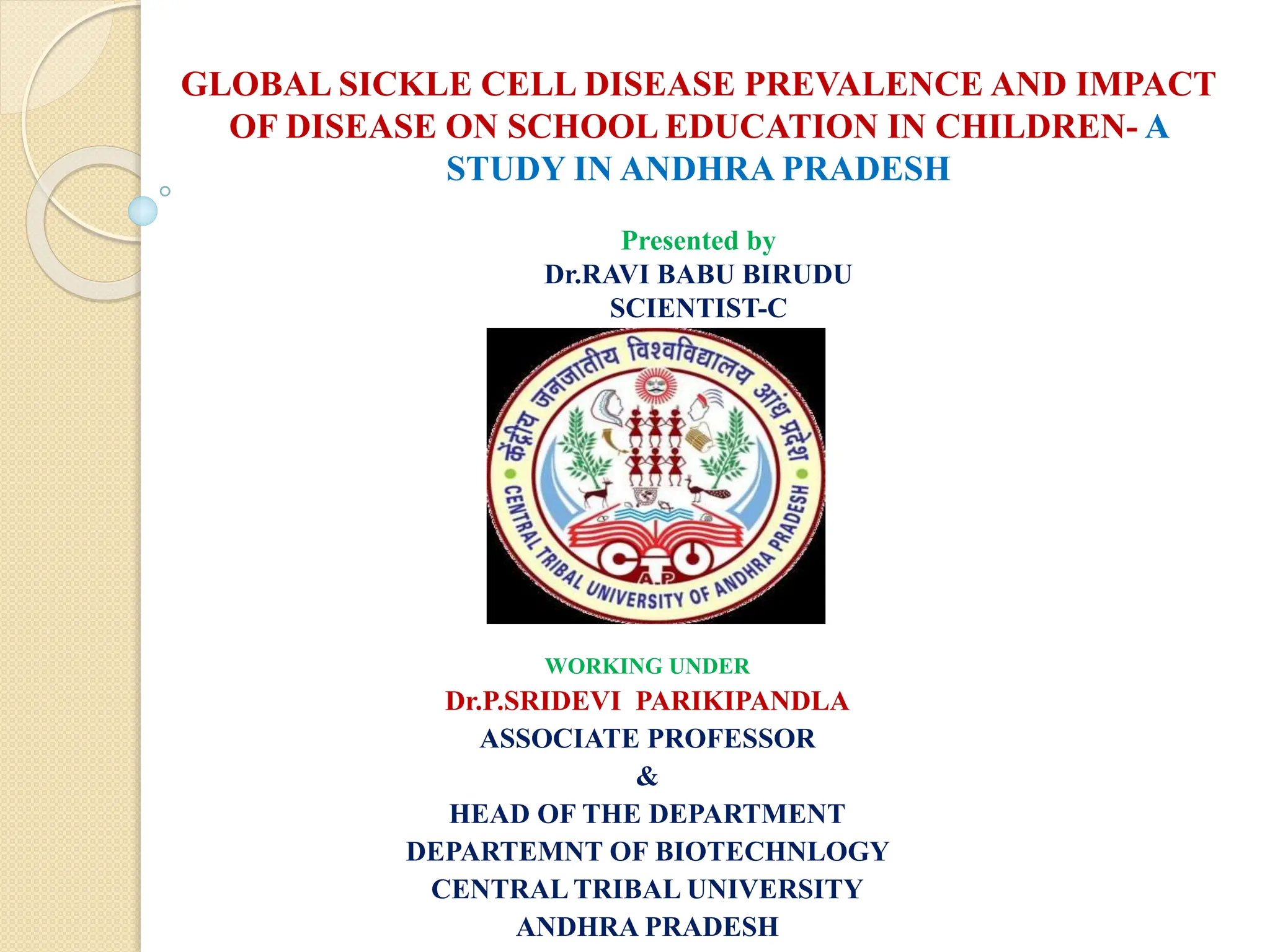 Sickle cell disese effecting school education in children.pptx