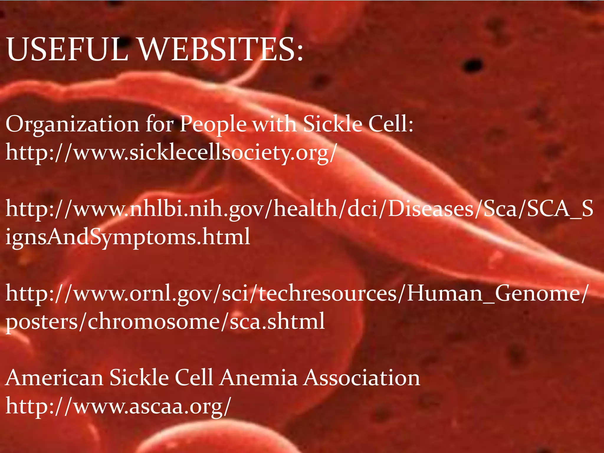 Sickle Cell - Student Presentation | PPTX