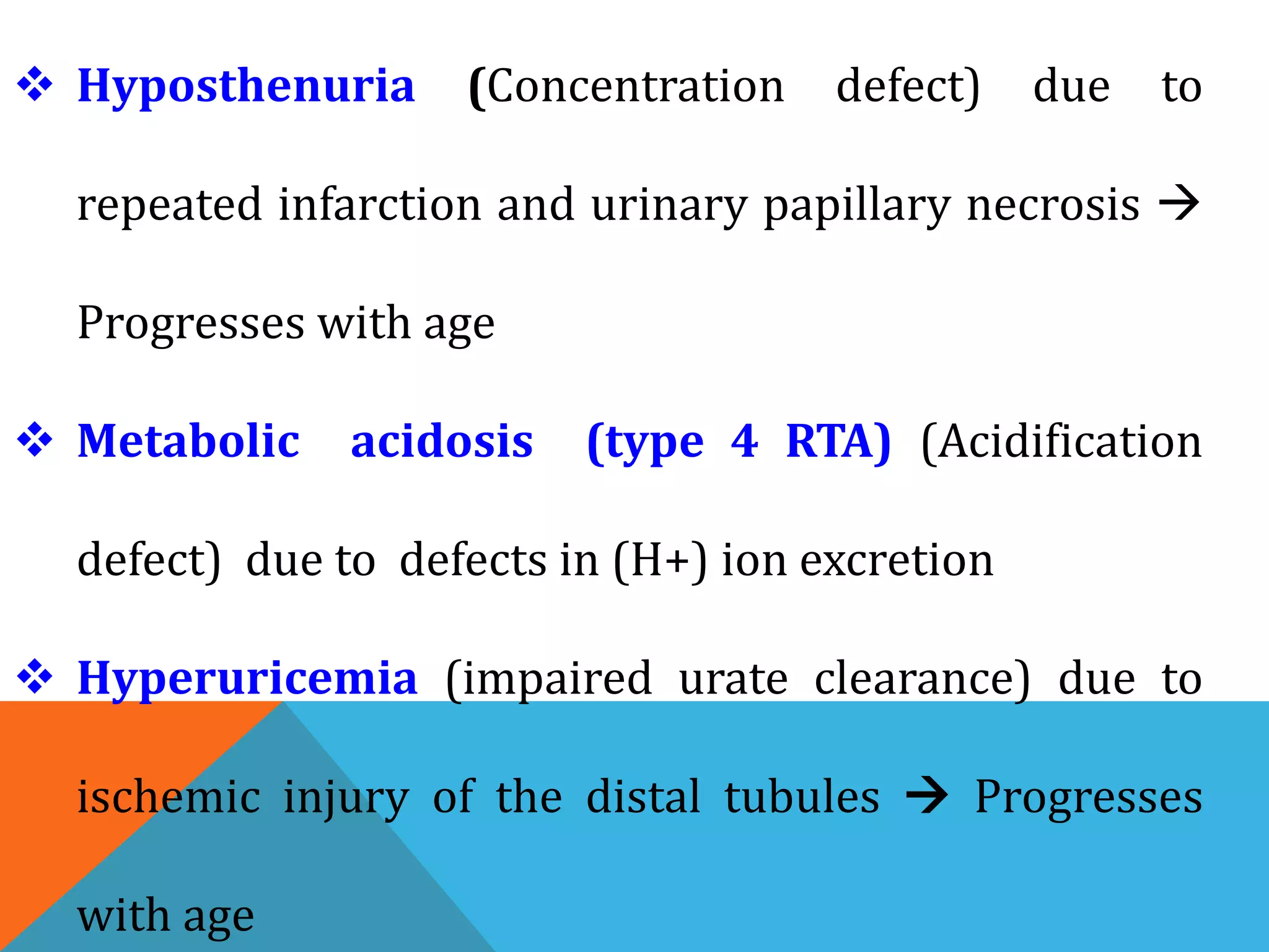 Sickle cell nephropathy SCN | PPTX