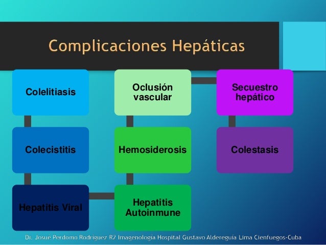 Sicklemia y talasemias en imagenología