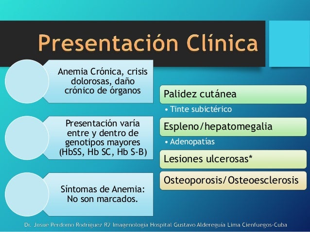 Sicklemia y talasemias en imagenología