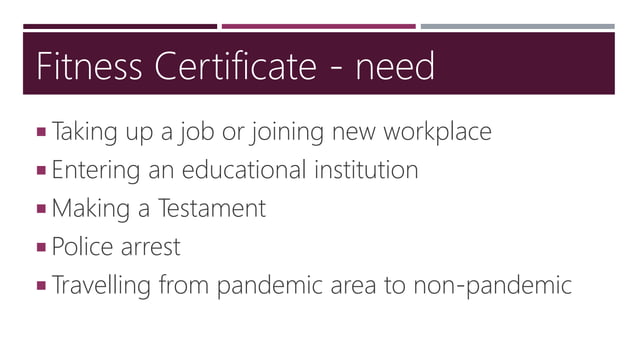 Sickness & fitness certificate | PPTX | Infectious Diseases | Diseases ...