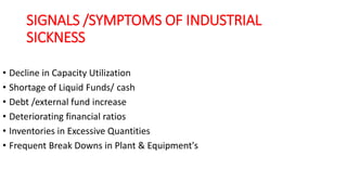 SICKNESS IN SMALL INDUSTRIES – REASONS AND REHABILITATION.pptx