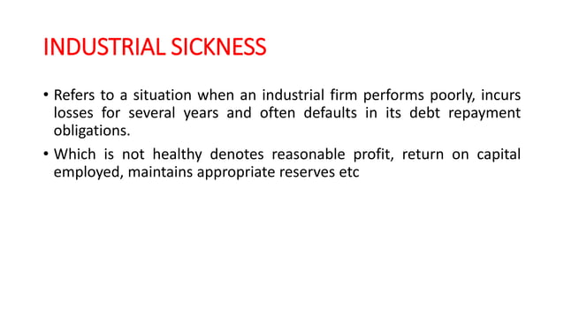 SICKNESS IN SMALL INDUSTRIES – REASONS AND REHABILITATION.pptx