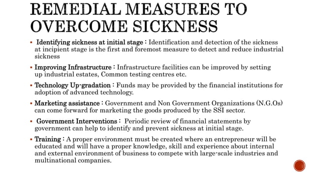 Sickness in small scale industries | PPTX | Business Accounting ...