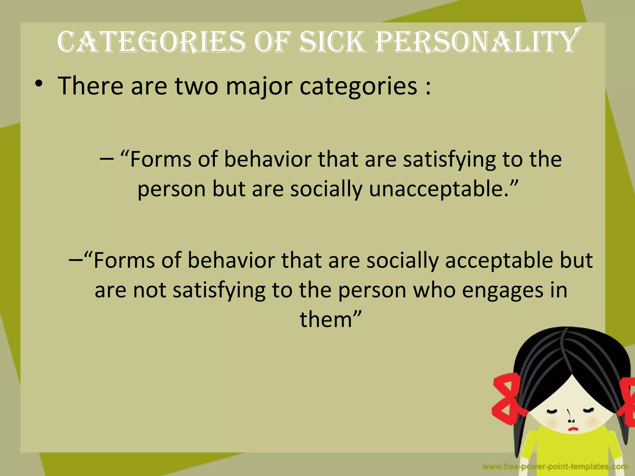 Sick personality | PPT