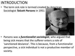 Dimension Of The Sick Role In Chronic Illness | PPTX