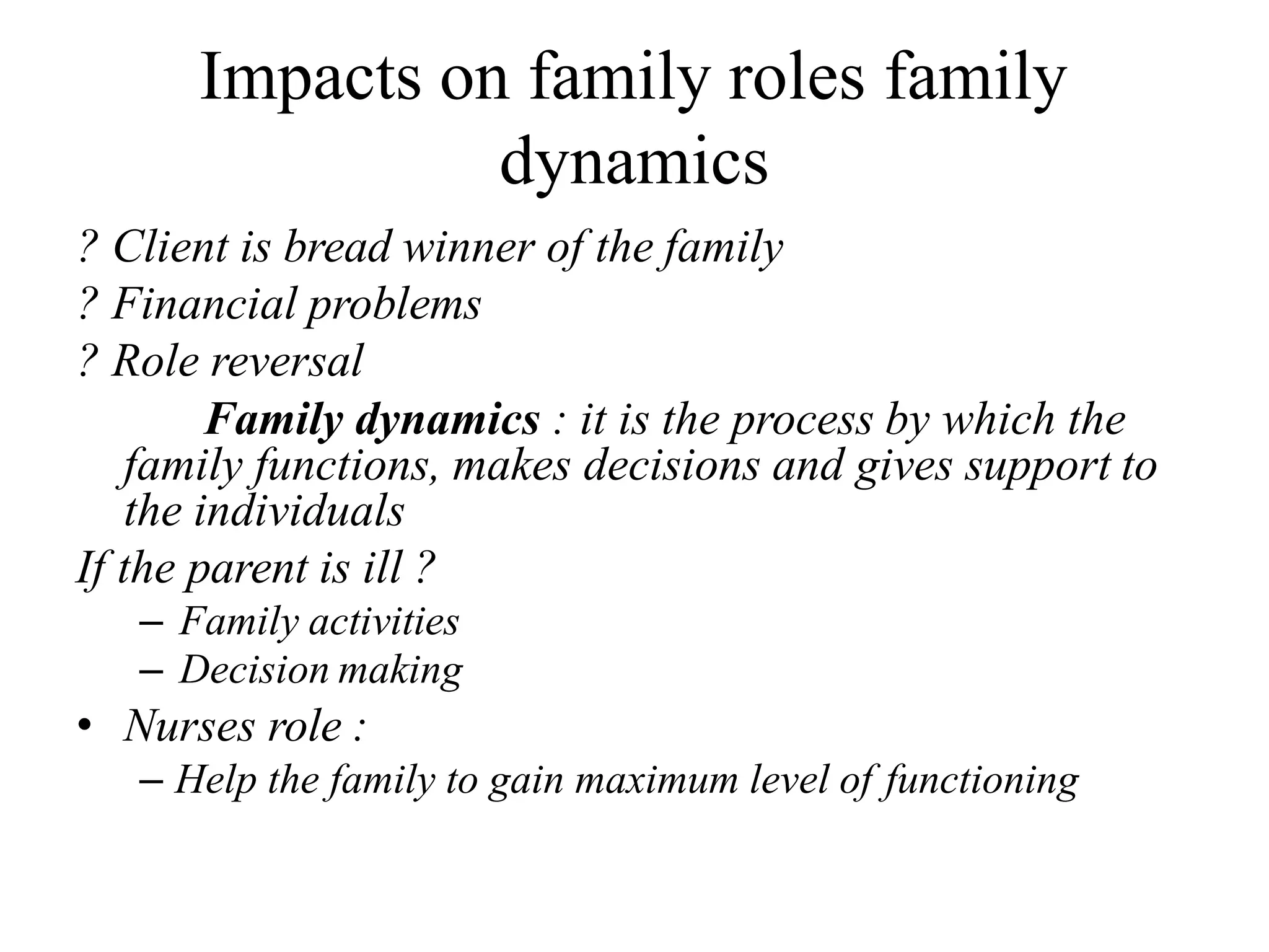 Sick role behavior | PPTX