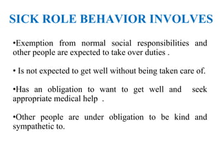 Sick role behavior | PPTX