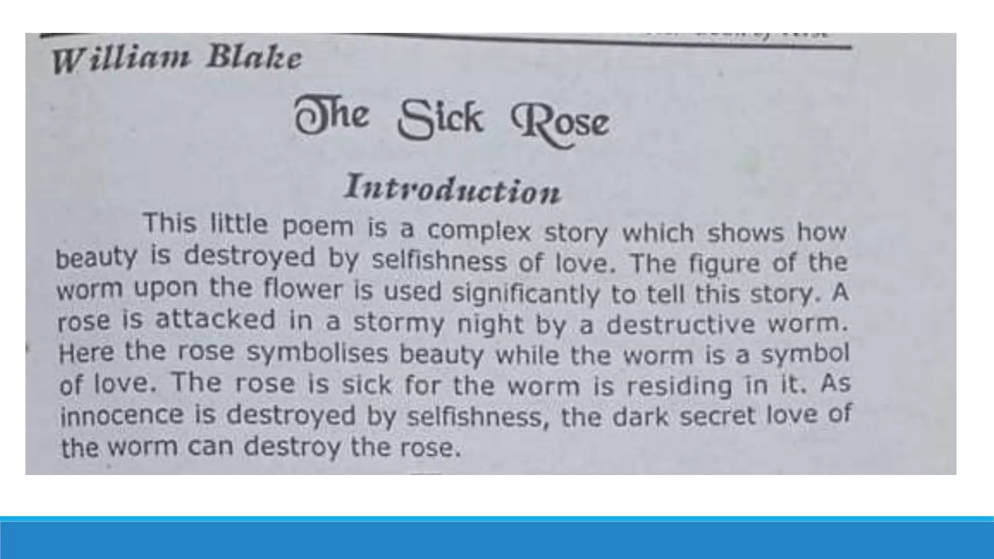 Sick rose | PPT