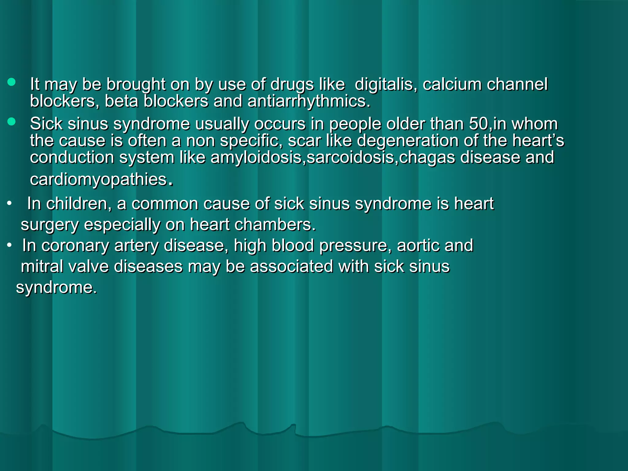 Sick sinus syndrome-2 | PPT