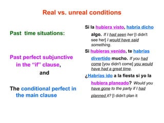 Mastering Spanish Si Clauses: Real and Unreal Conditions Explained | PPT