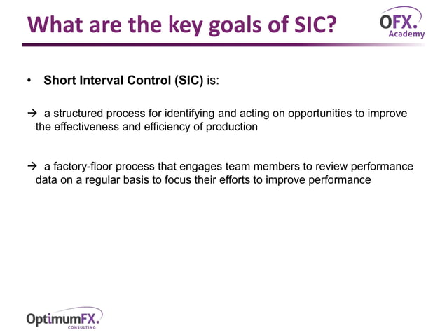 SIC (Short Interval Control) Methodology | PPTX