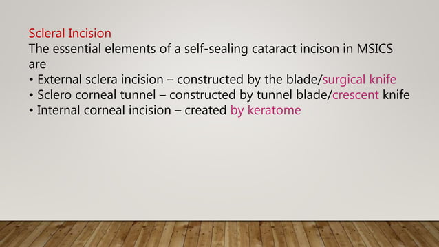 Sics steps | PPTX | Eye and Vision Conditions | Diseases and Conditions