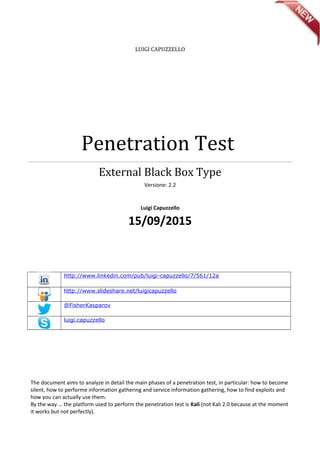 penetration testing - black box type. | PDF