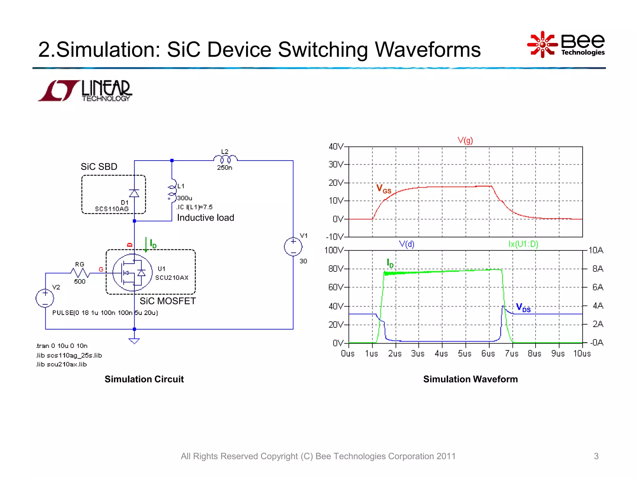 SiC vs Si Switching loss Simulation using LTspice | PDF