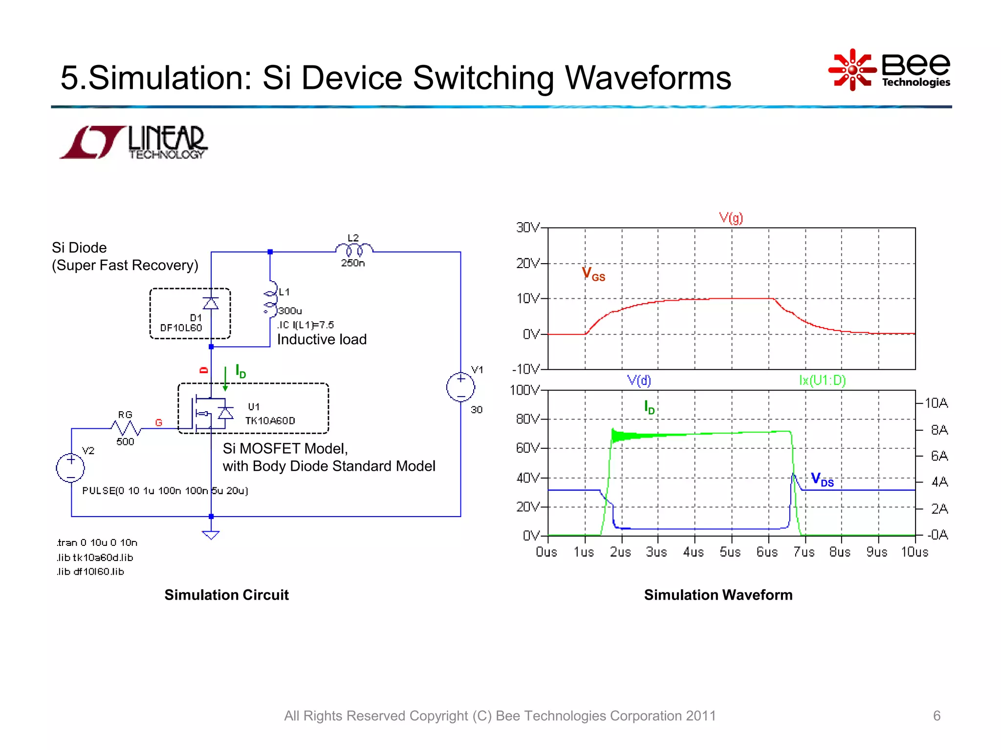 SiC vs Si Switching loss Simulation using LTspice | PDF