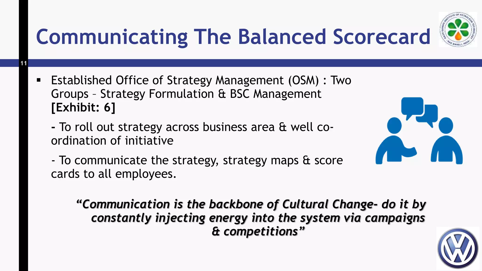 HBR Case: VolksWagen Do Brasil: Driving Strategy with the Balanced ...