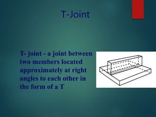 PPT ON TYPES OF WELDING JOINTS | PPT