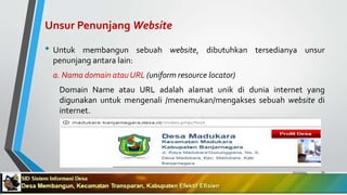 Sistem Informasi Desa dan Pengelolaan Website Desa.pptx