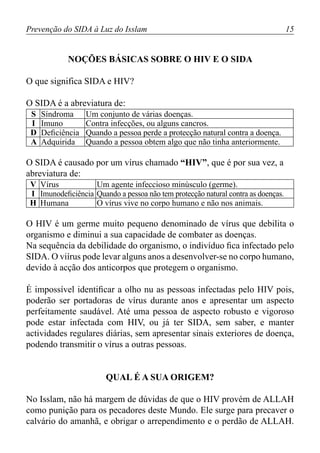 Prevenção do HIV á luz do islã (islamismo) | PDF