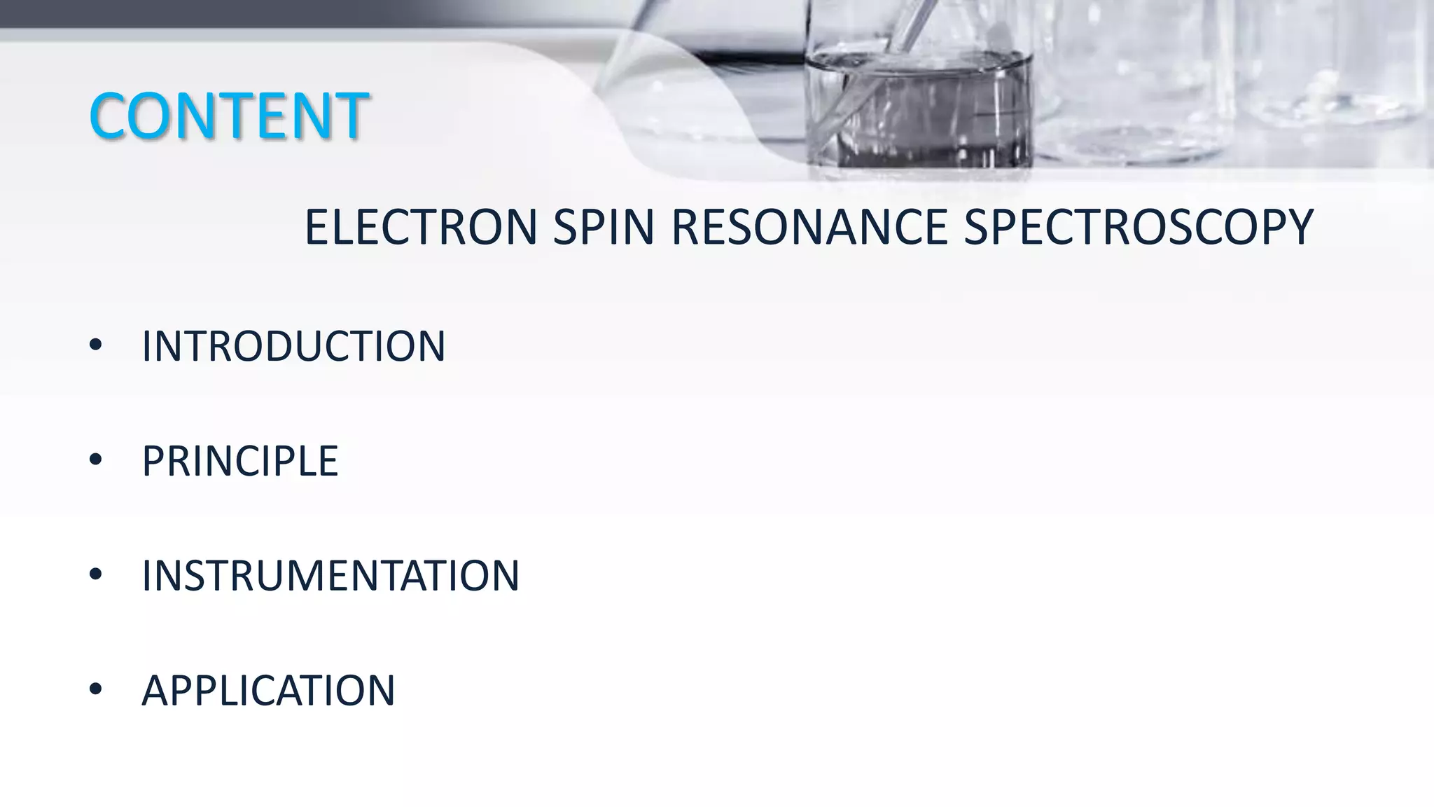 Electron Spin Resonance Spectroscopy Pptx