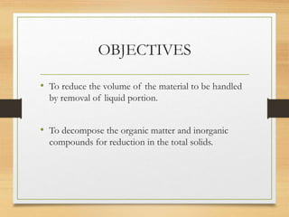 Treatment And Disposal Of Sludge | PPT