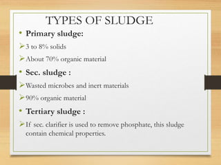 Treatment And Disposal Of Sludge | PPT