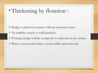 Treatment And Disposal Of Sludge | PPT