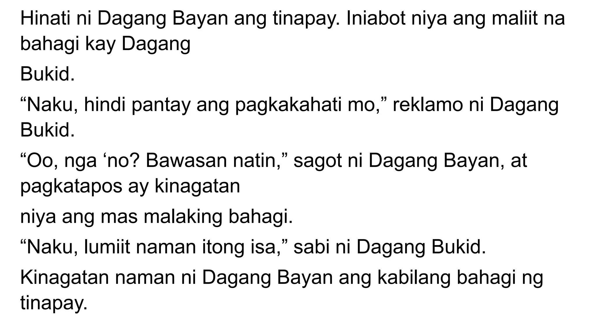 Si Dagang Bayan at si Dagang Bukid | PPTX
