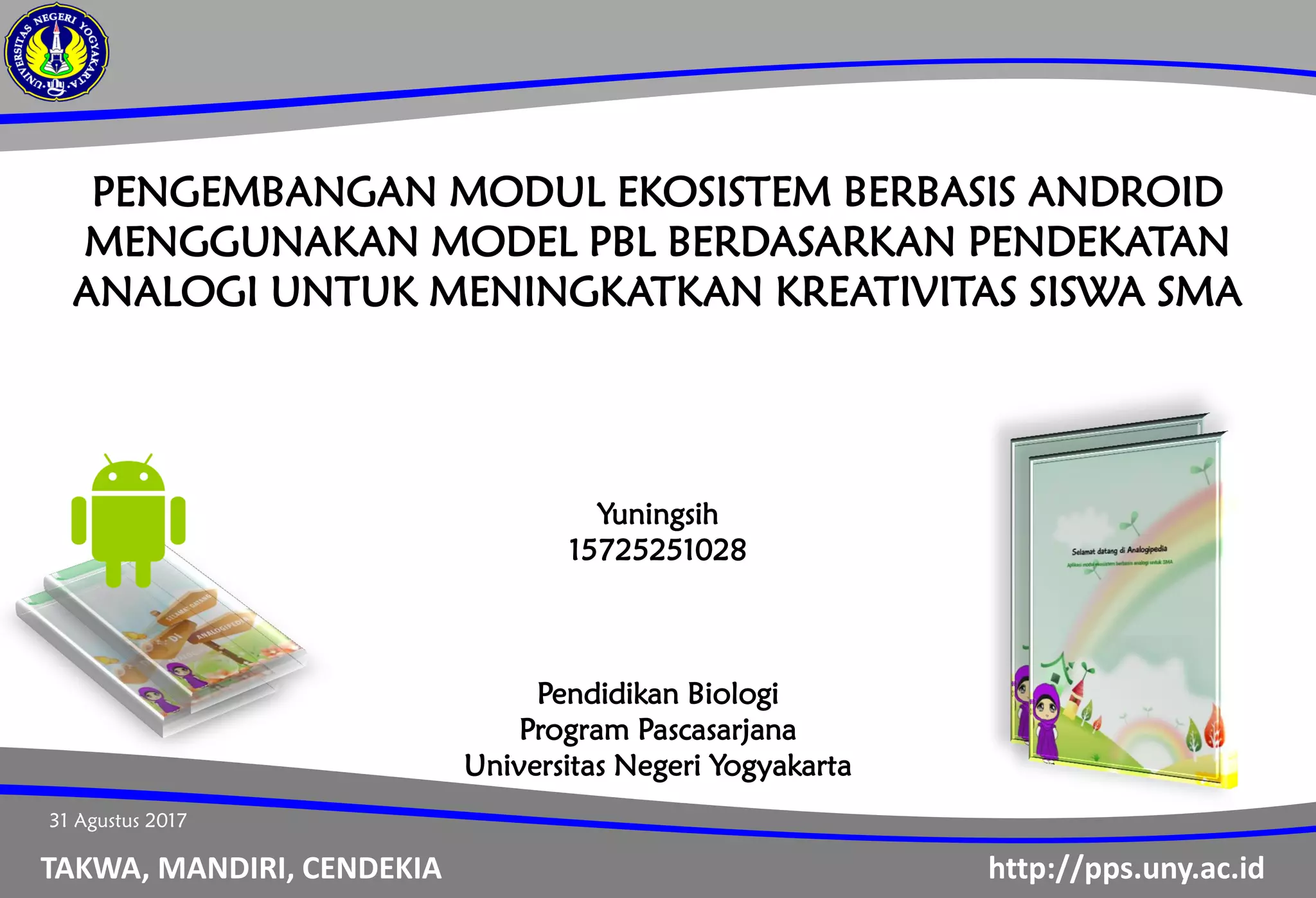 ppt-sidang tesis pengembangan modul android materi ekosistem | PDF