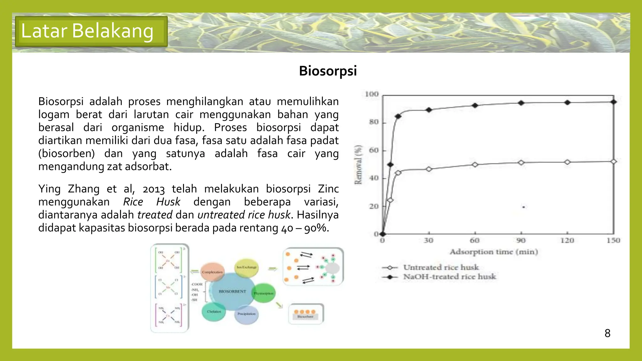 Uji Efisiensi biosorben dari ekstrak tanaman lidah buaya | PPTX
