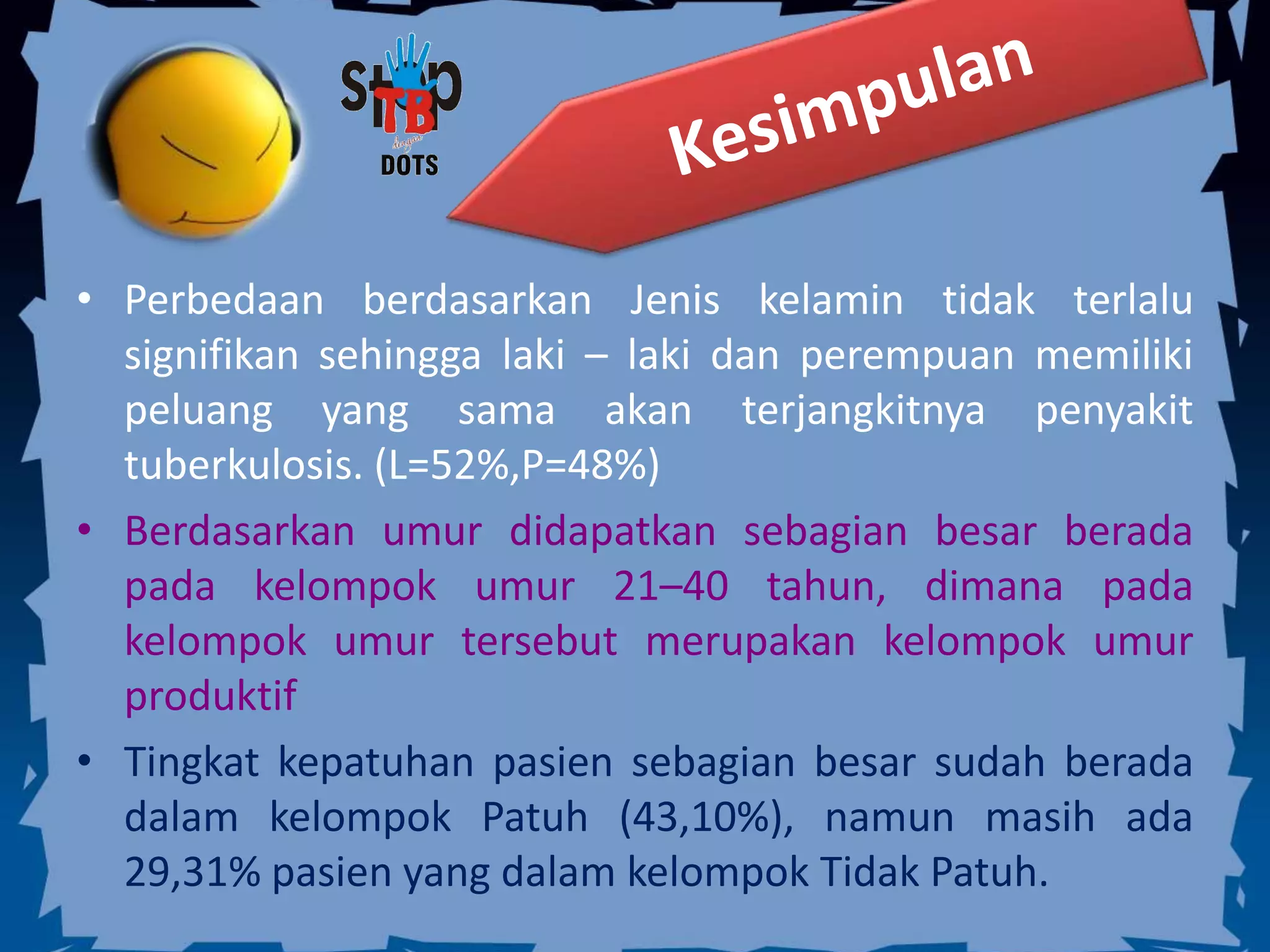 Tuberkulosis (TBC) dengan program DOTS | PPTX