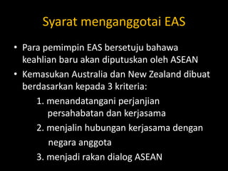 Sidang Kemuncak Asia Timur (EAS) | PPTX