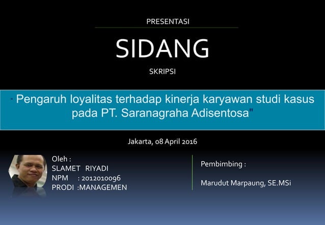 Presentasi Sidang skripsi | PPTX