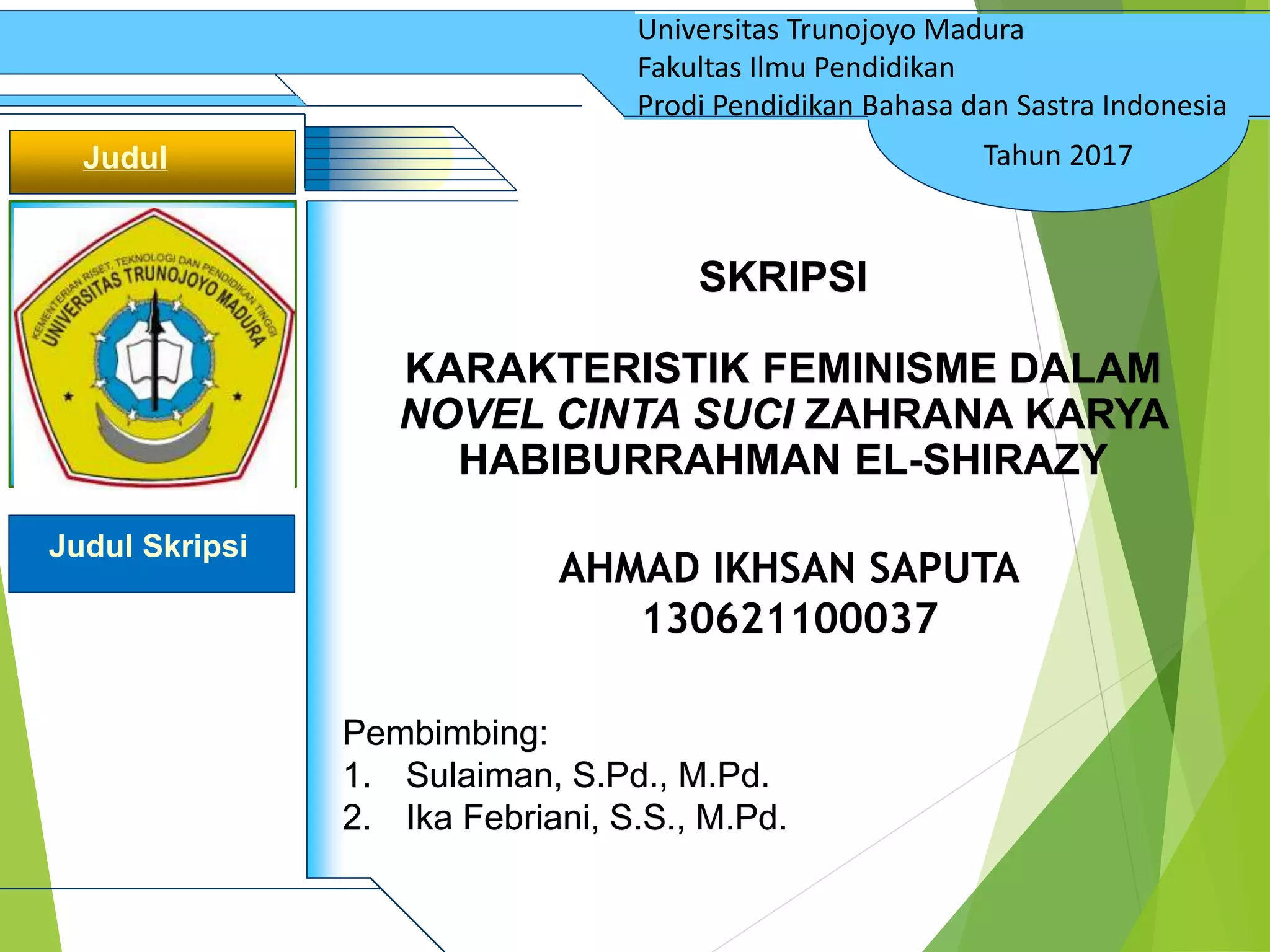 Sidang skripsi ppt asli | PPTX