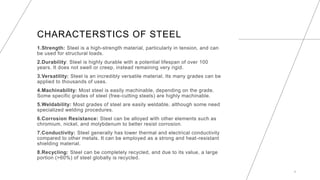 Steel as a material_ for building construction | PPTX