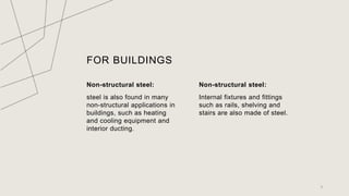 Steel as a material_ for building construction | PPTX