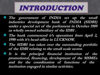 SIDBI | PPT