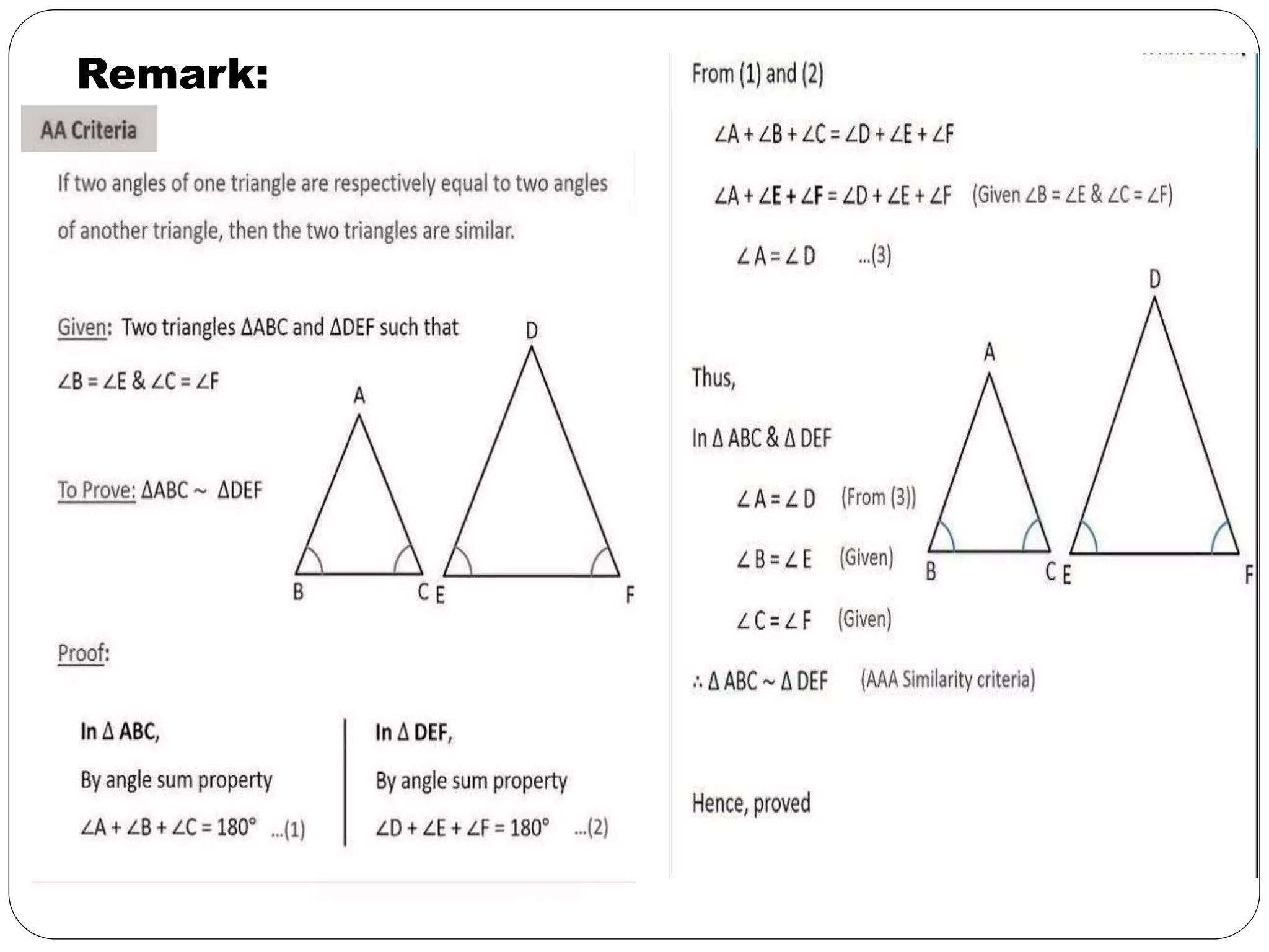 Chapter 6, triangles For Grade -10 | PPTX