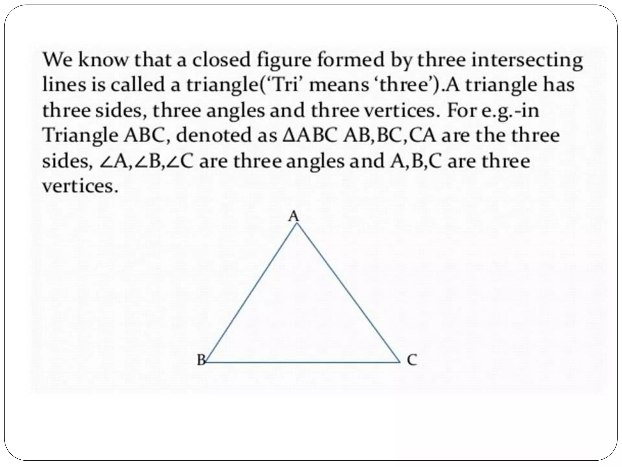 Chapter 6, triangles For Grade -10 | PPTX