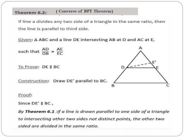 Chapter 6, triangles For Grade -10 | PPTX