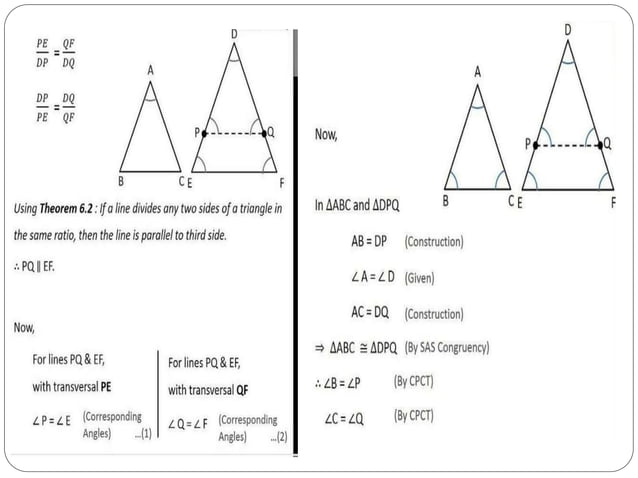 Chapter 6, triangles For Grade -10 | PPTX