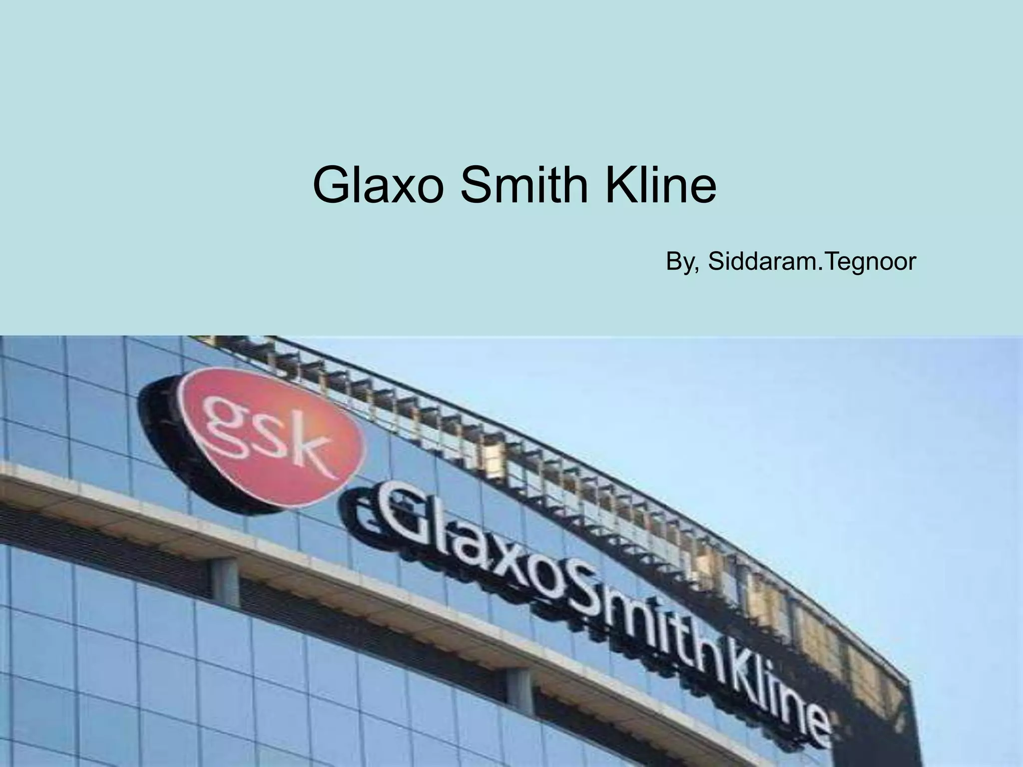 Glaxosmithkline portfolio | PPTX