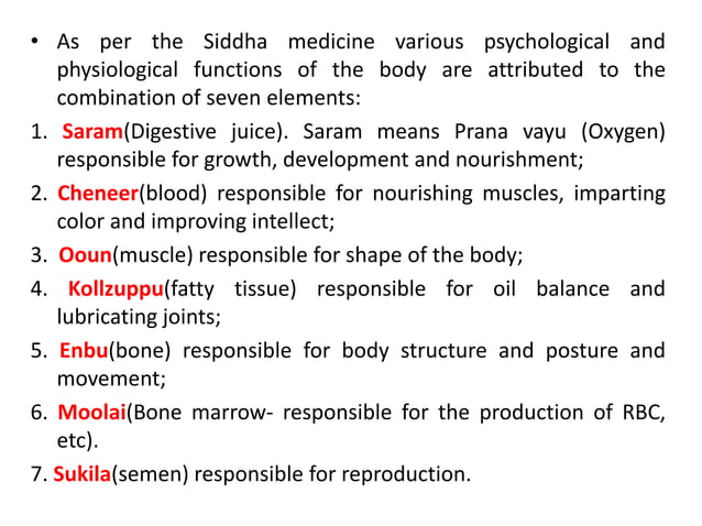 Siddha system of medicine | PPT